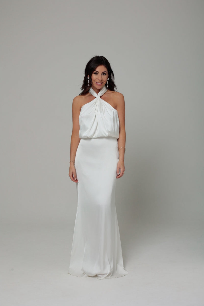 Robe longue blanche - MAYA – Les robes de Colette